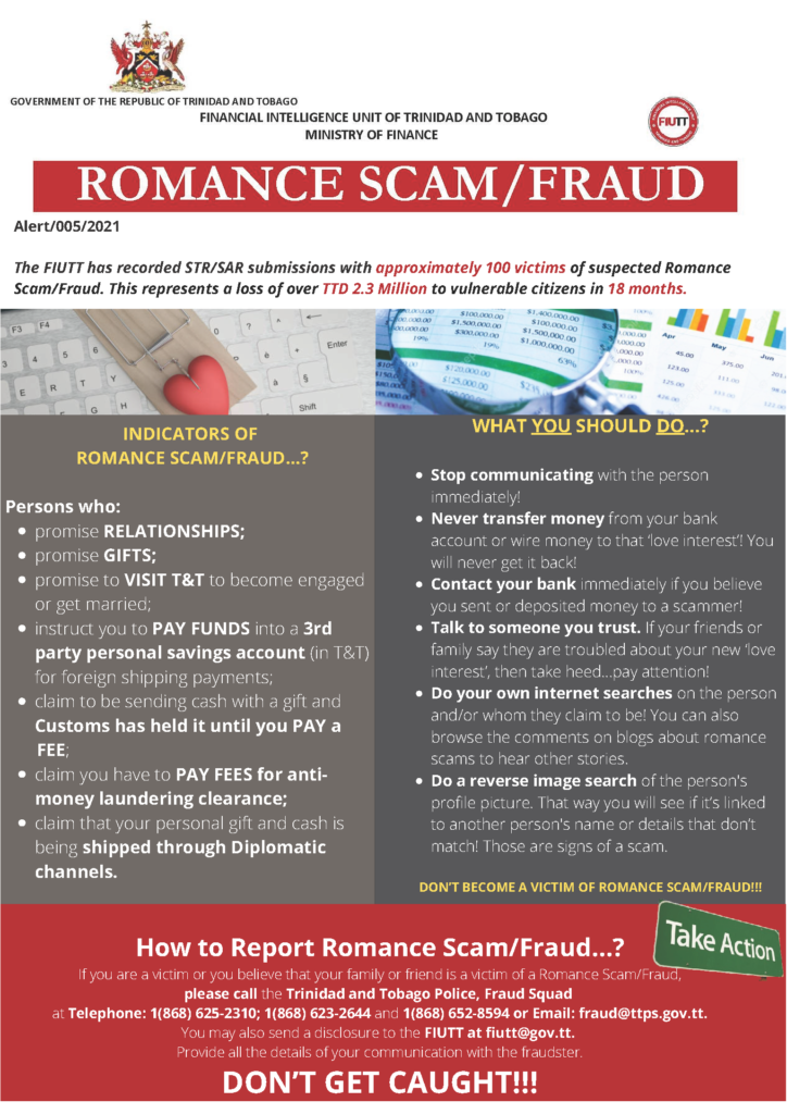 Adv0052021romancescamflyer Ministry Of Finance 