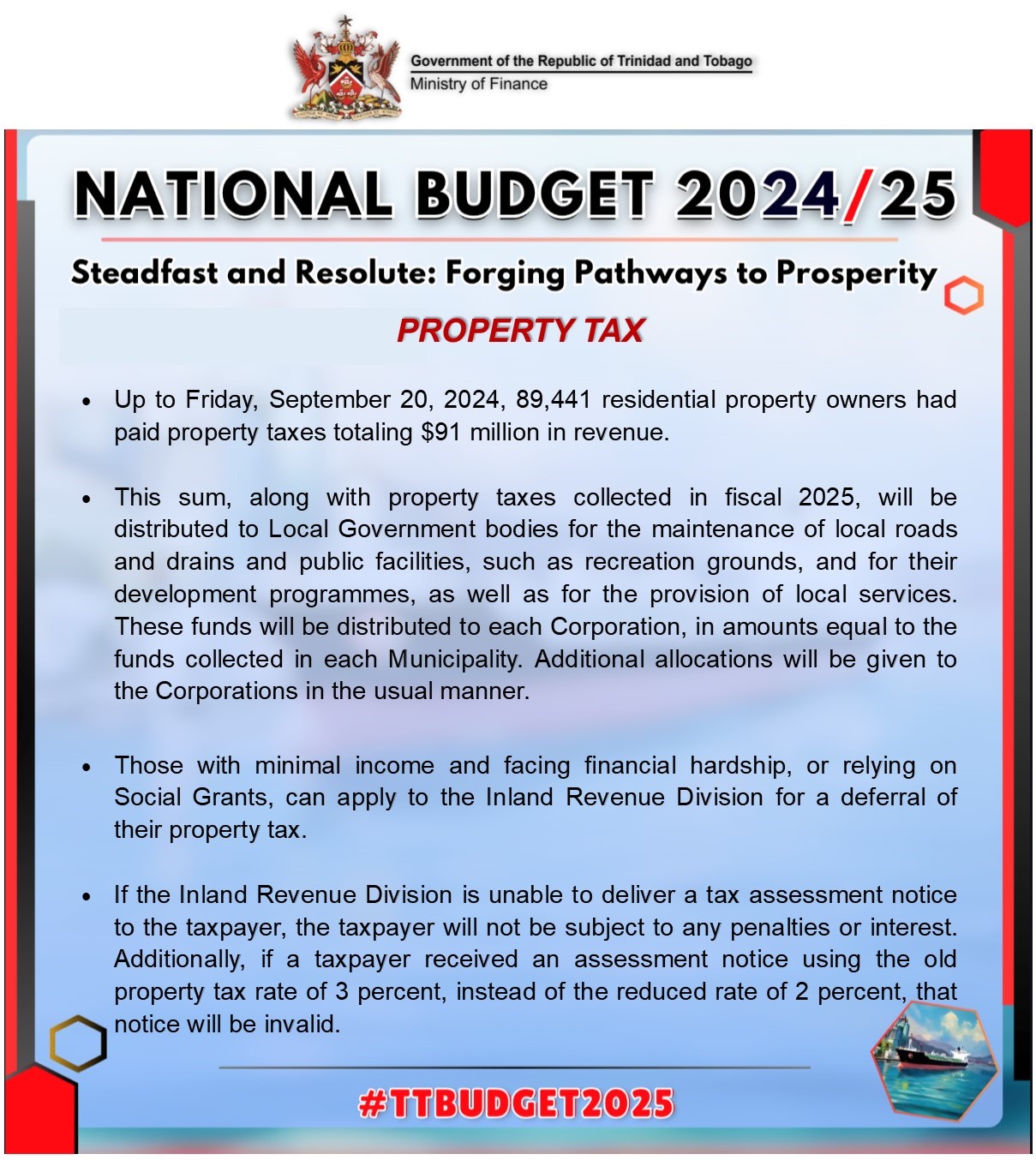 National Budget 2024/25: Steadfast and Resolute – Forging Pathways to Prosperity – Ministry of ...