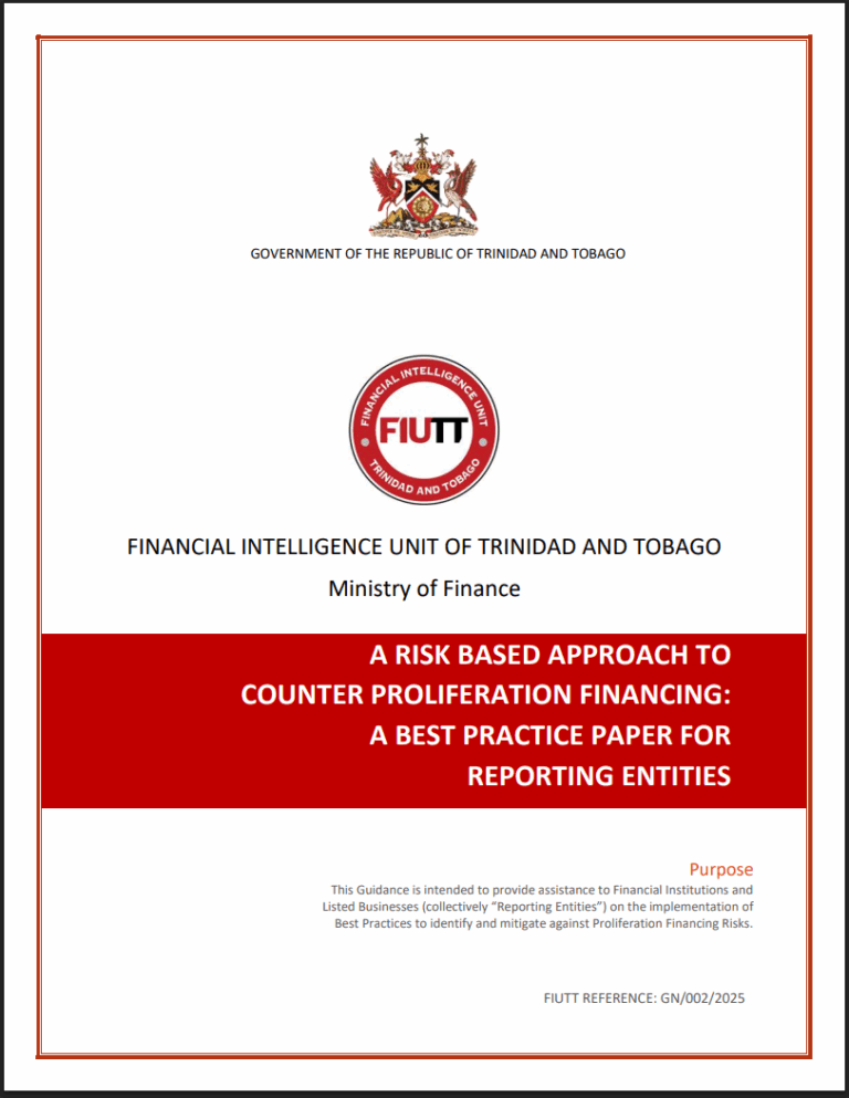 FIUTT: A Risk-Based Approach to Counter Proliferation Financing Risks ...